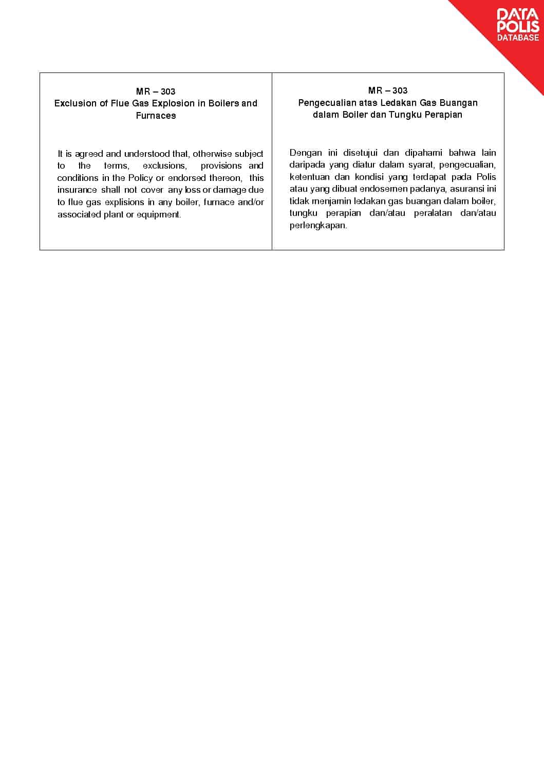 MR 303 – Exclusion of Flue Gas Explosion in Boilers and Furnaces - Data ...